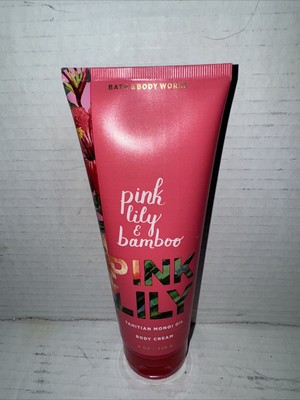 Bath & Body Works Pink Lily & Bamboo Tahitian Monoi Oil Body Cream ...
