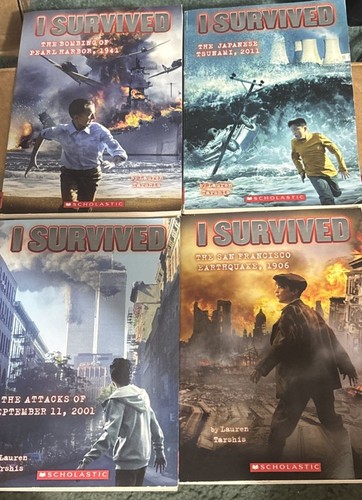 Lot of 4 “I SURVIVED” Paperback Books Series Set Historical by Lauren ...