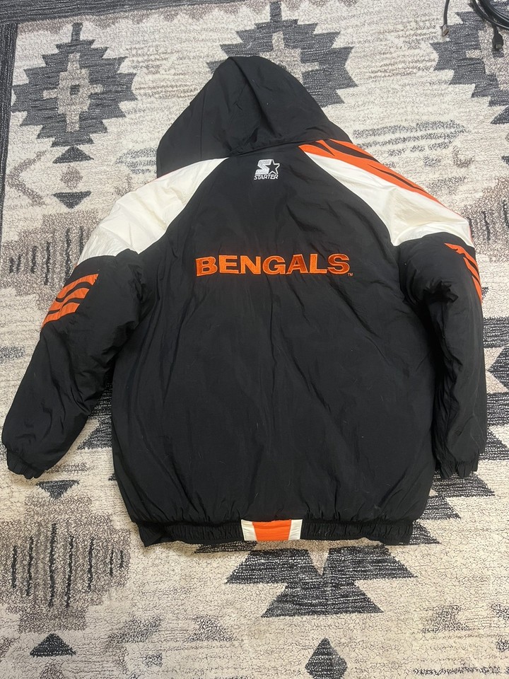 Vintage Cincinnati Bengals Starter Proline NFL Jacket Coat Mens Puffer ...