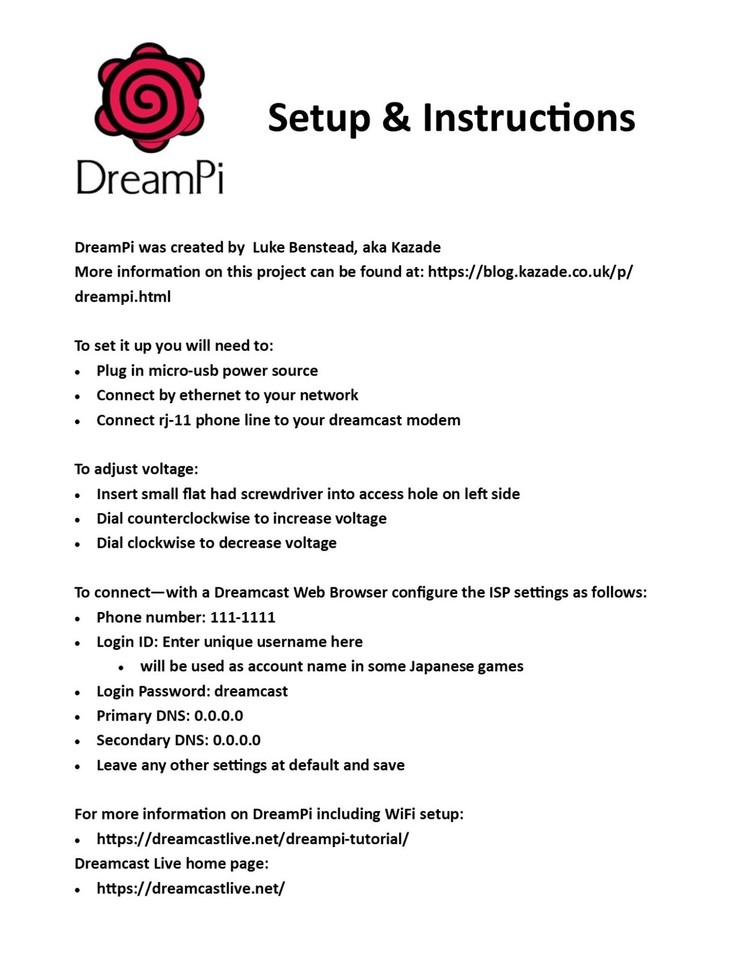 Sega Dreamcast DreamPi LVI (Line Voltage Inducer) NTSC PAL 9v 18v | eBay