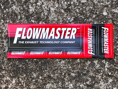 FLOWMASTER EXHAUST 1sheet/7pcs DECAL STICKER racing drags offroad ...
