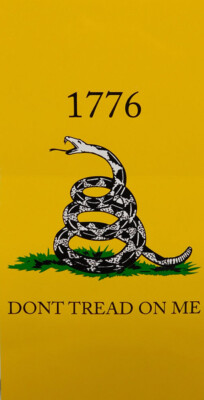 Gadsden White Snake Don't Tread On Me 1776 Vertical Vinyl Decal Bumper ...