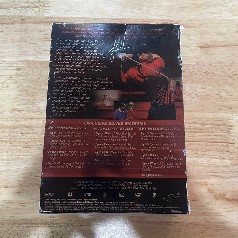 Tiger: The Authorized DVD Collection (DVD, 2004, 3-Disc Set ...