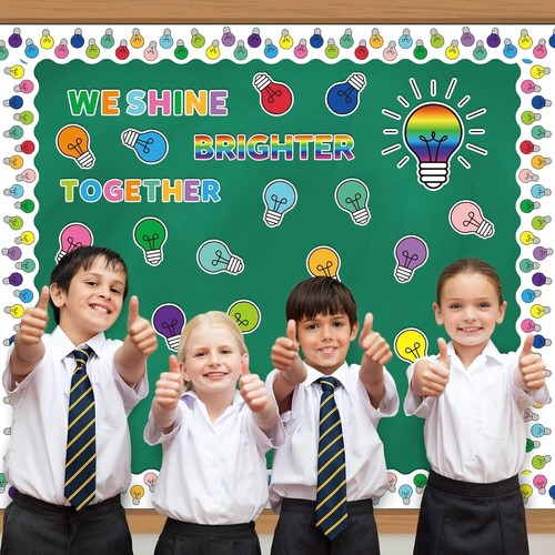 137Pcs Summer Light Bulb Bulletin Board Cutouts Back to School ...