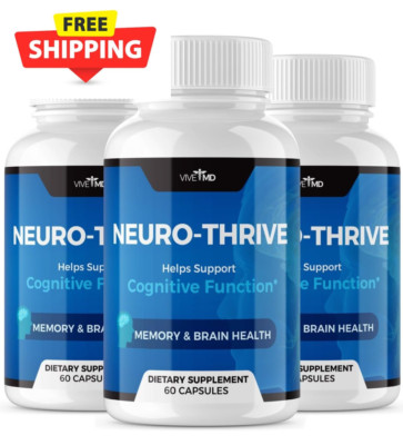 (3 Pack) Neuro Thrive Brain Supplement, Neuro Thrive for Memory Formula ...