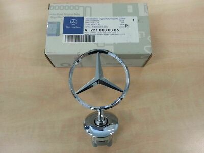 Genuine Star Hood Logo Chrome Emblem Badge W204 W205 W211 W212 W222 | eBay