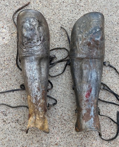 Roman Legion Weathered Bloody Greaves Leg Guards movie prop costume ...