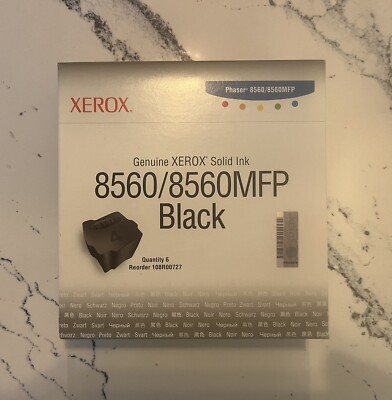 Phaser 8500/8550MFP Genuine XEROX Sold INK BLACK 6 Sticks SEALED BOX | eBay