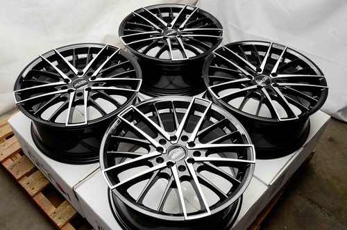 Kudo Racing Destruction 16x7 5x100 5x114.3 Black Polish Wheels Rims ...