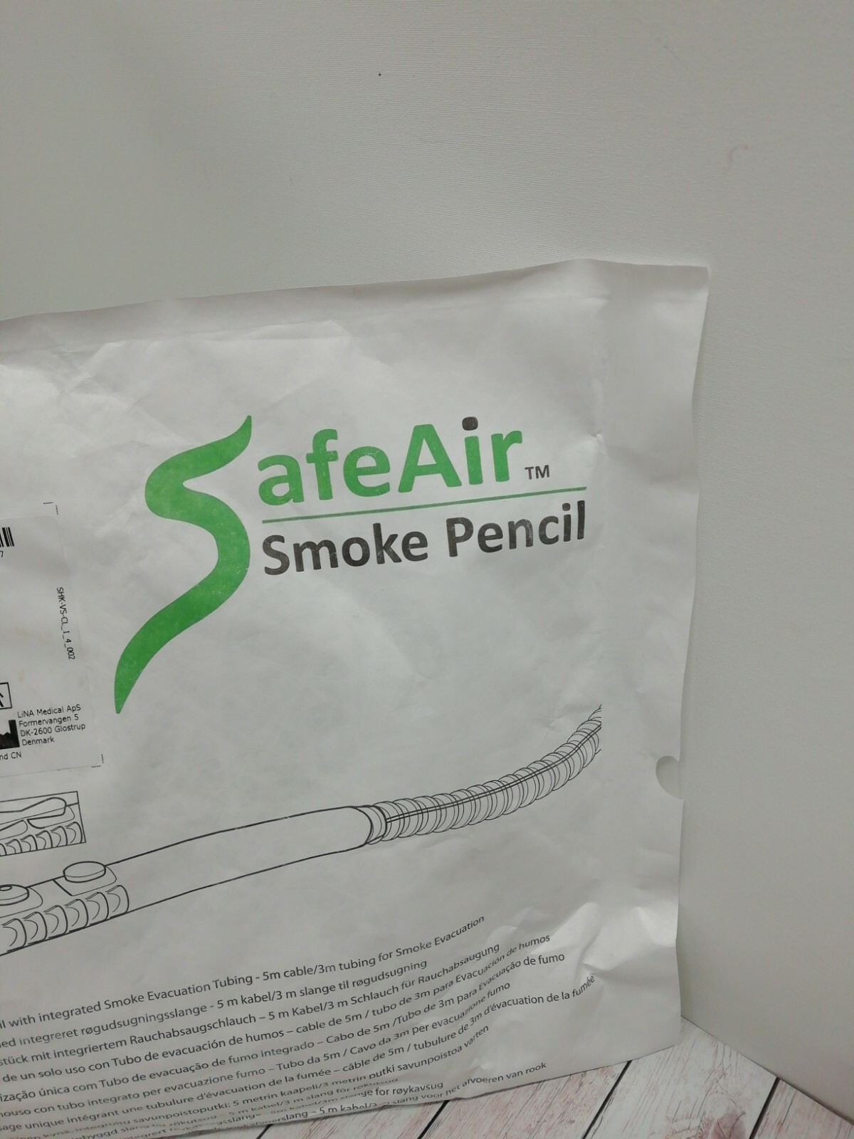 LINA Safeair SHK-VS-CL Electrosurgical Monopolar Cautery smoke Pencil ...