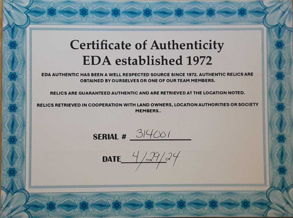 THE JERSEY DEVIL Sighting Site Soil Sample Relic Artifact LEEDS DEVIL ...