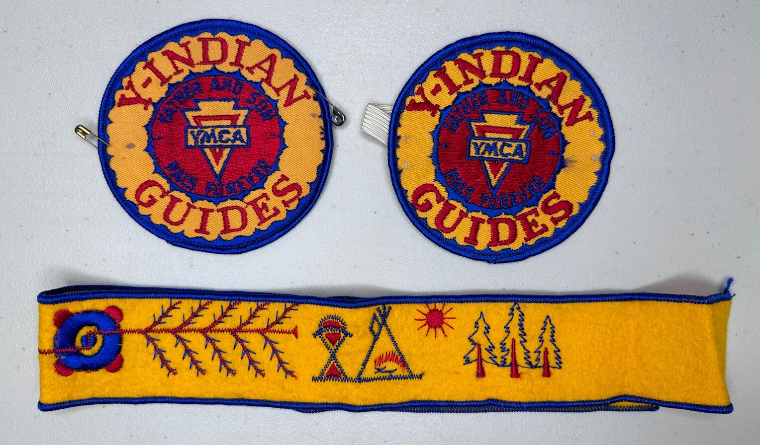 YMCA Indian Guides Lot - Patches & Headband | eBay