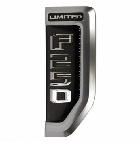 2018 - 2024 Ford F250 Limited Series Front RH Passenger Fender Emblem ...