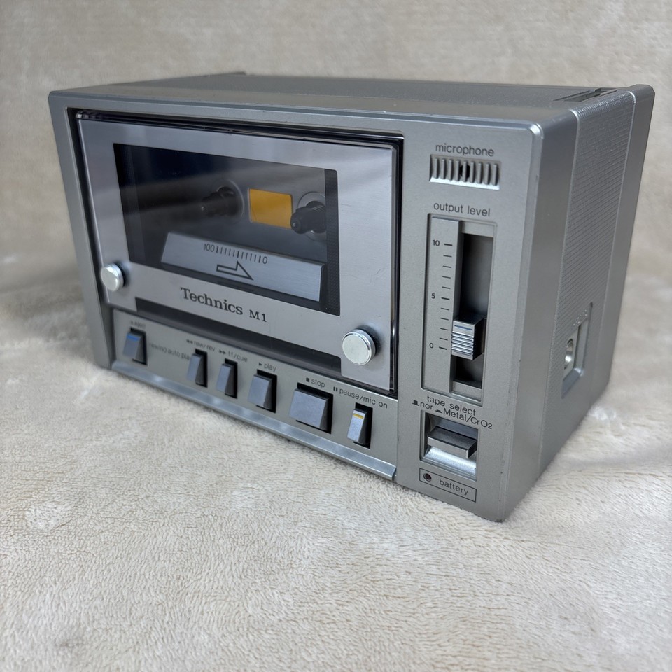 Rare 1981 model Technics M1 RS-M1 CO-Deck Cassette Player Tested ...