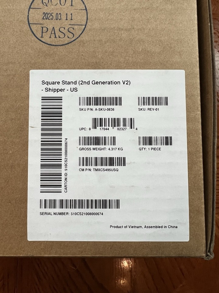 Square Stand (2nd Generation V2) POS Stand Compatible with USB-C iPads ...