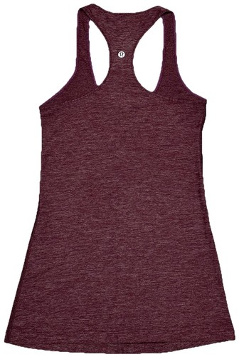 Lululemon Women Size 4 Heathered Grey Maroon Striped Swiftly Tech Racer ...