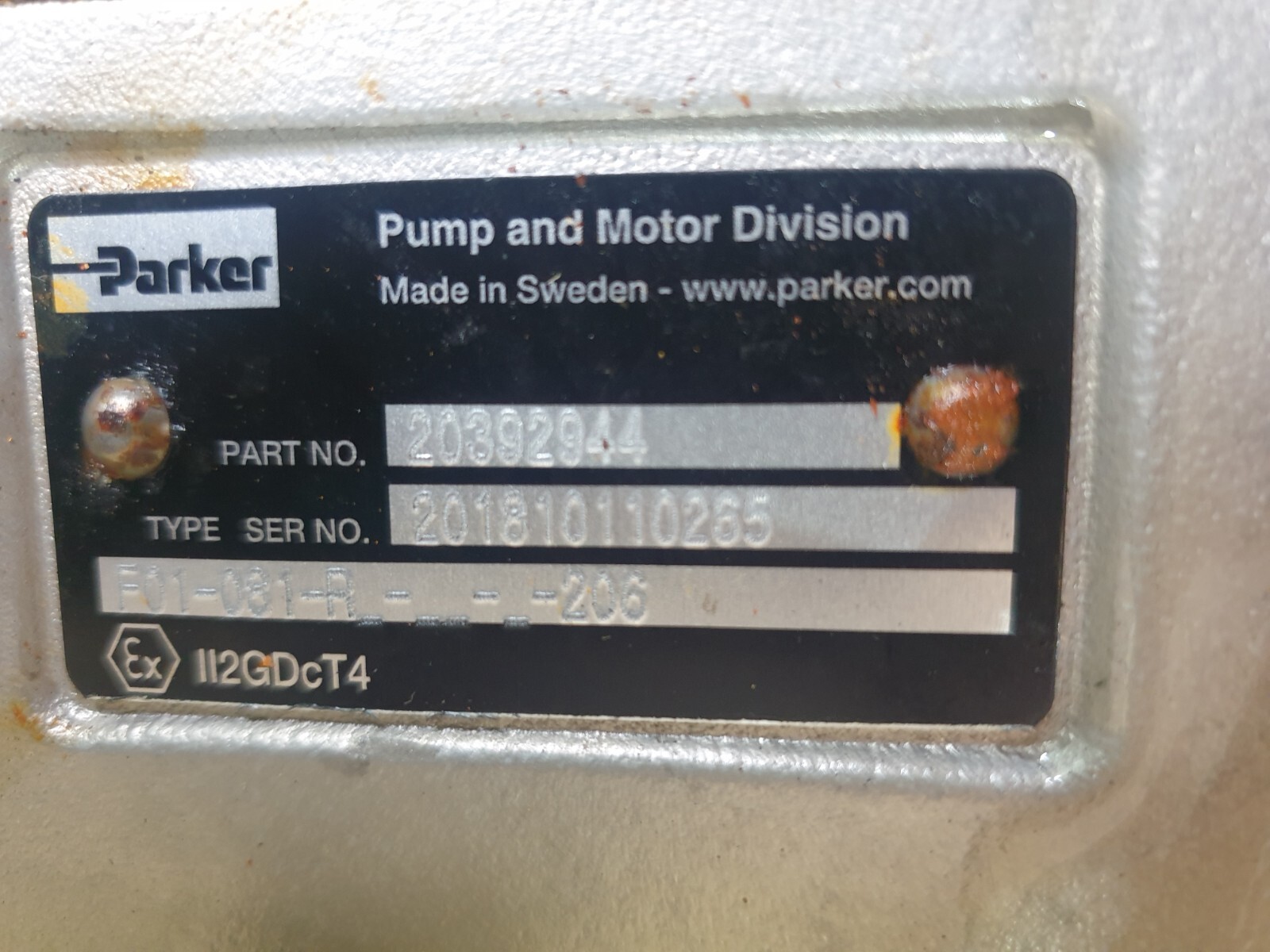 20392944 Volvo Parker Piston Pump Bent Axis | eBay UK