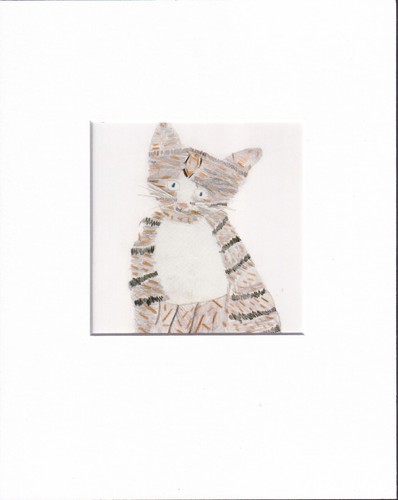 8X10 White Matted Print Kittens Cat Art Picture: Emma Goss, Kitten | eBay