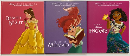 Beauty & Beast Little Mermaid Encanto x3 Disney Movie Collection Large ...