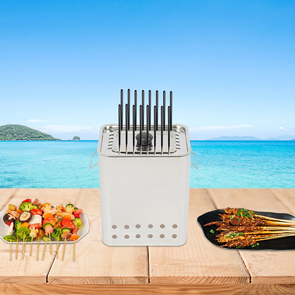 Portable Square Barbecue Hanging Grill Stainless Steel Barbecue Grill ...