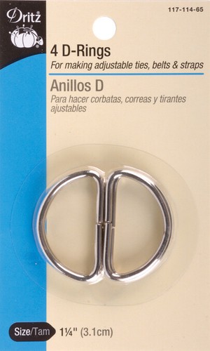 Dritz Métal " D " Anneaux 3.2cm 4 / Pkg-Nickel, 117-114-65 | eBay