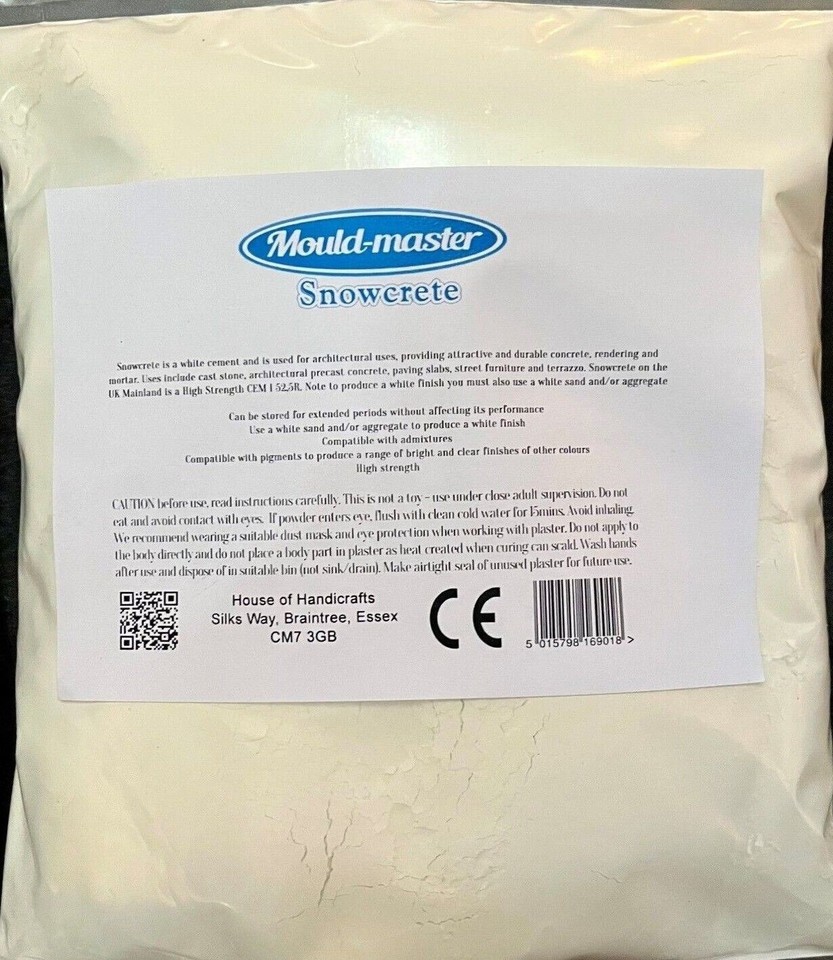 Snowcrete White Cement For Architectural Uses | eBay UK