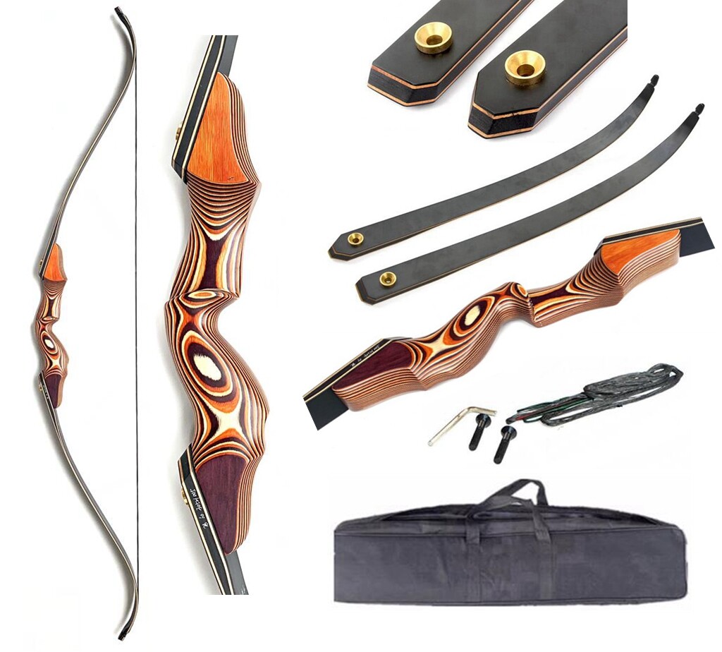 Junxing 60" BHunter GT D63 Yellow Takedown Recurve 30-60lb Hunting ...