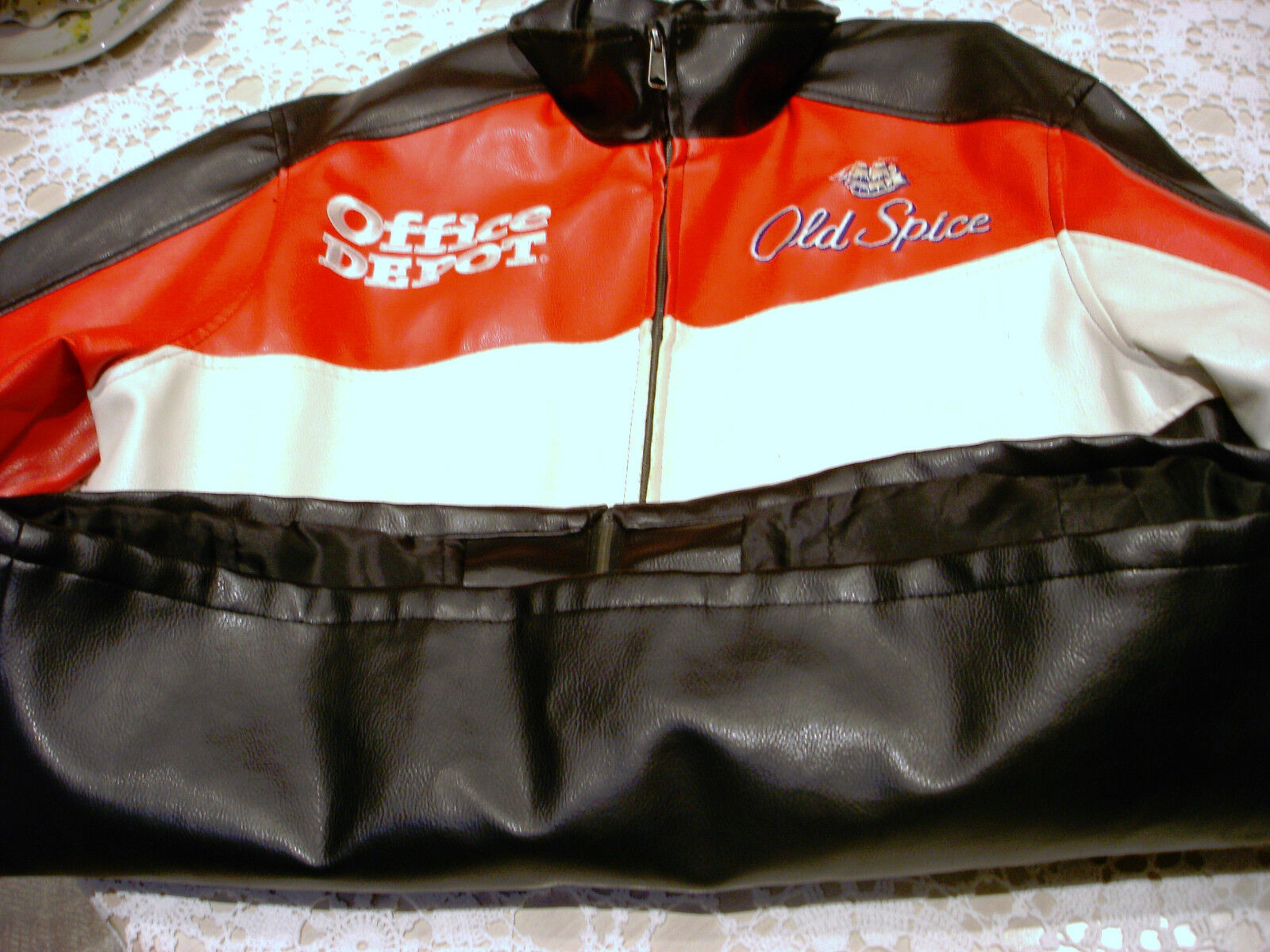Vintage Leather Tony Stewart #14 Old Spice Racing Jacket / Coat - L | eBay