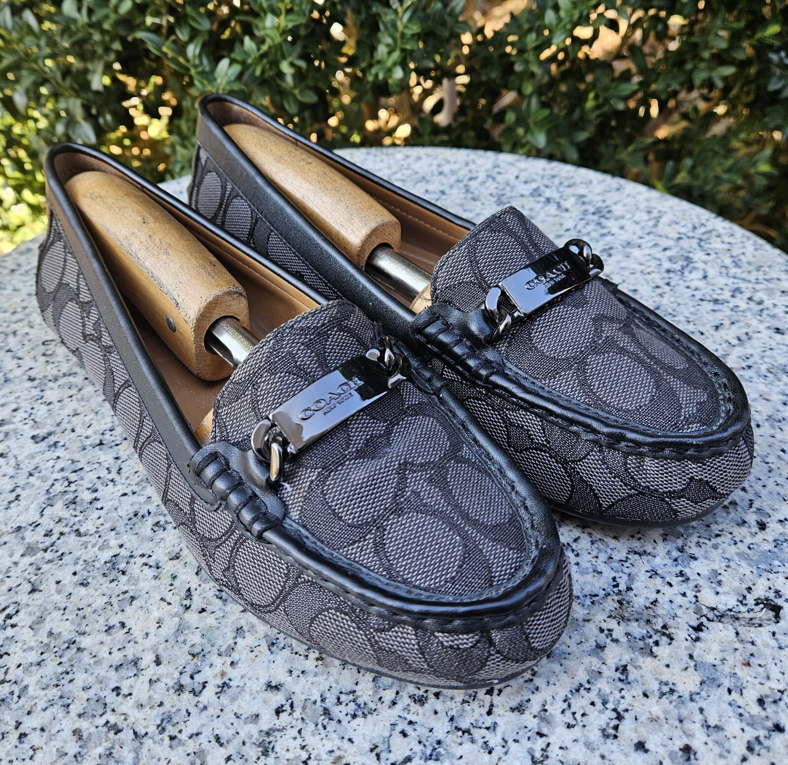 Coach OLIVE Signature Logo Loafer Driving Shoes Size … - Gem