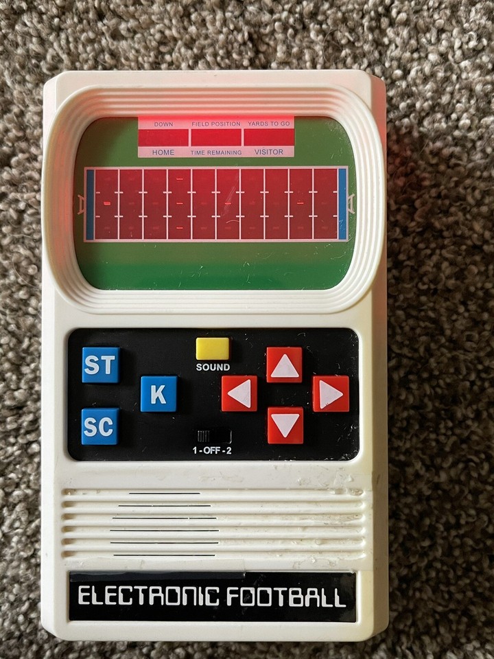 Electronic Football Handheld 1-2 Player Retro Mattel Game w/ Sound | eBay