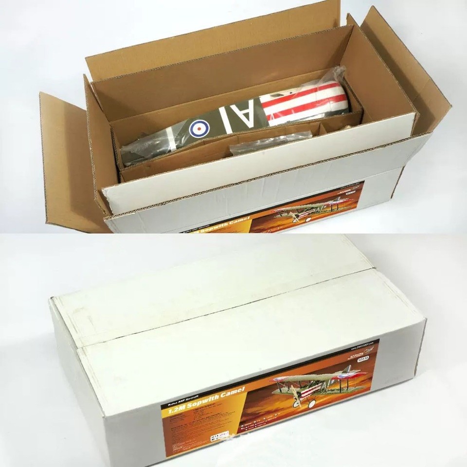 DWHobby 1.2M Electric RC Balsa Camel Biplane ARF Scale Fixed-Wing ...