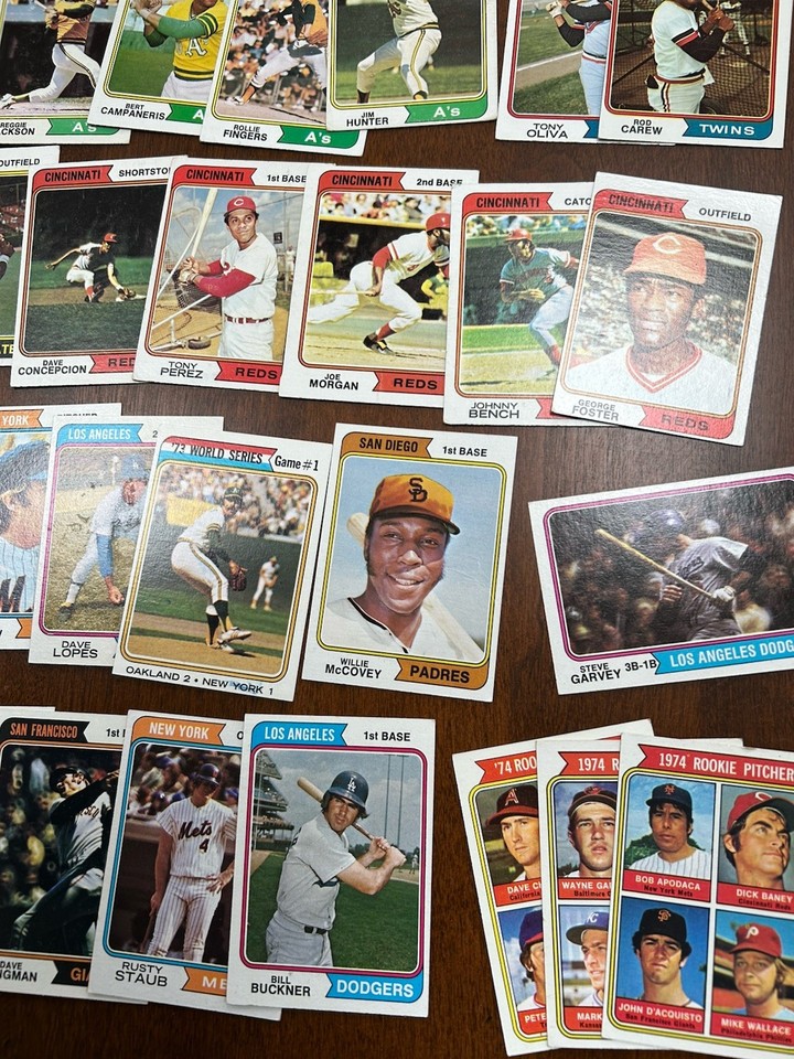 1974 Topps Baseball Partial Set 340 Different VgEx-EXMT+ HOF'ers Stars ...