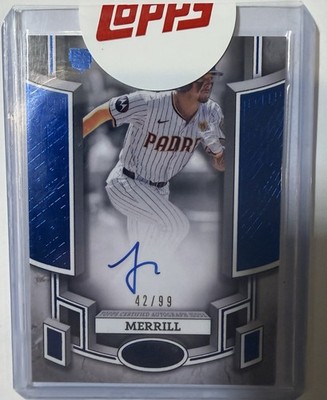 2024 Topps Tier One Jackson Merrill RC Break Out Auto Blue Foil /99 ...