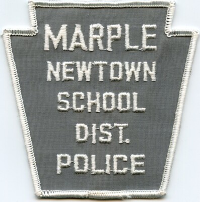 old vintage MARPLE NEWTOWN PENNSYLVANIA SCHOOL DISTRICT POLICE PATCH | eBay