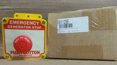 NEW PILLA ELECTRIC 061129E GS120 EMERGENCY STOP PUSH BUTTON FIRE ALARM ...