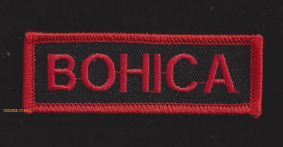 BOHICA VETERAN HAT PATCH US ARMY MARINES NAVY USCG AIR FORCE PIN UP ...