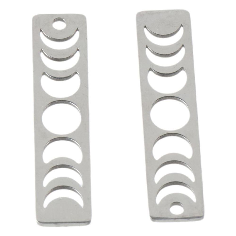 10pcs Rectangle Moon Phase Bar Pendants Handmade Crafts Lovers | eBay