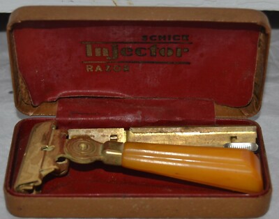 Vintage Schick Injector Safety Razor, w/ Case & Blades, 1941 | eBay