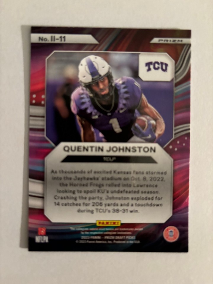 2023 Panini Prizm Draft Picks - Instant Impact Red Ice II-11 Quentin ...