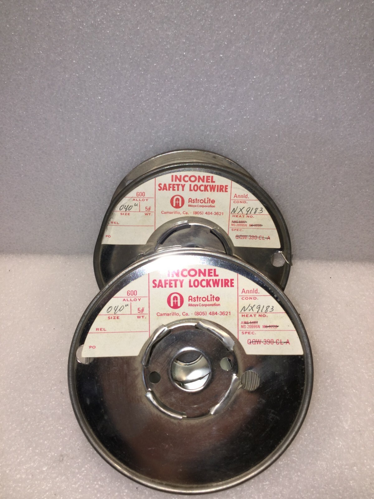 MS20995N, 600 ALLOY, 040", 5# INCONEL SAFETY LOCKWIRE | eBay