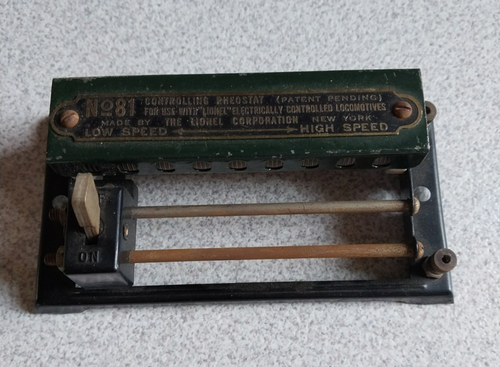 VINTAGE LIONEL CONTROLLING RHEOSTAT NO. 81 | eBay