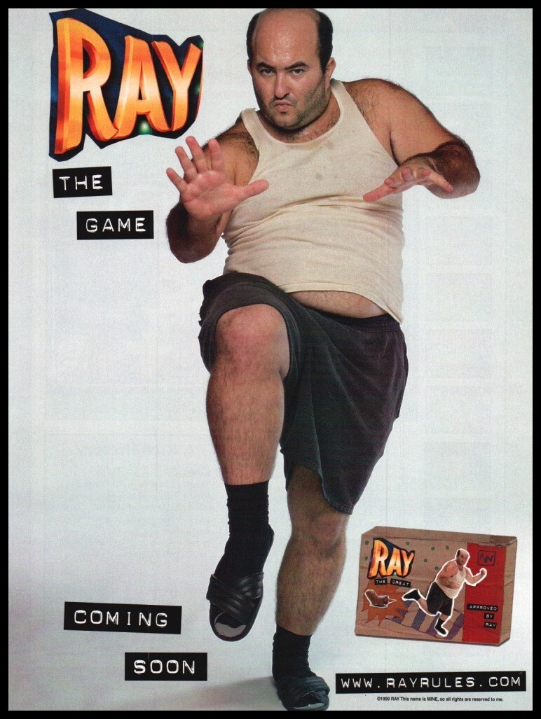 Ray The Game 1999 Nintendo-print ad / mini-poster-Game room,man cave ...