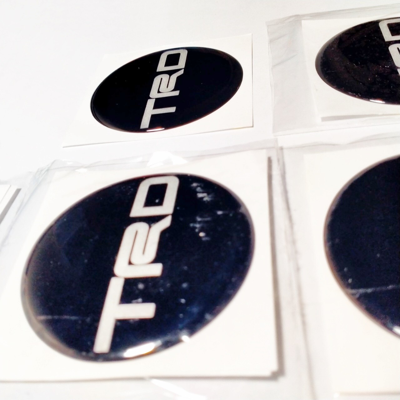 C21 70mm X 4pcs Grey Stickers Resin Reflect Logo Decals Wheels Center ...