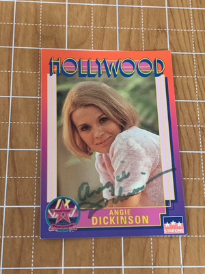 Angie Dickinson Signed Hollywood Card Actress Police Woman Autograph | eBay