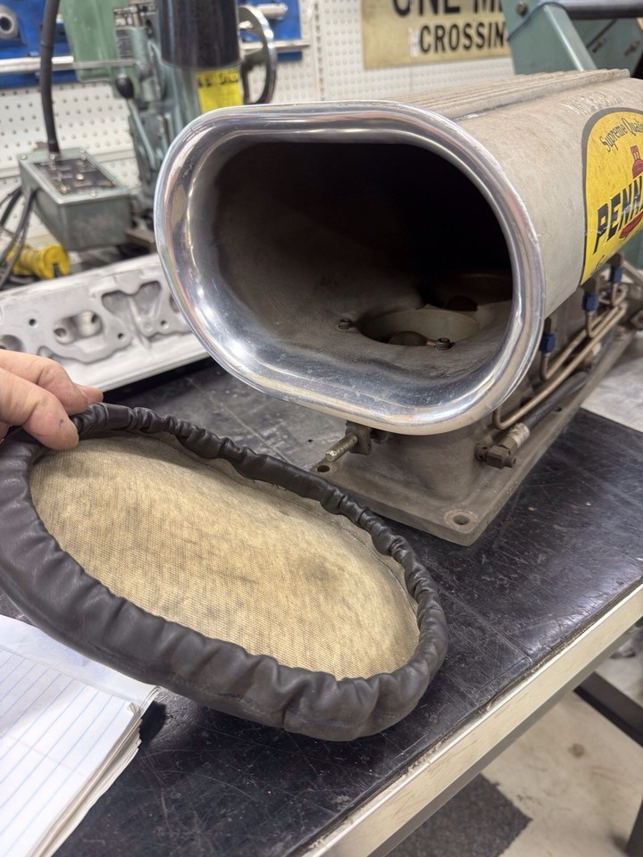 Vintage Hilborn Fuel Injection Blower Top Hat With Pump | eBay