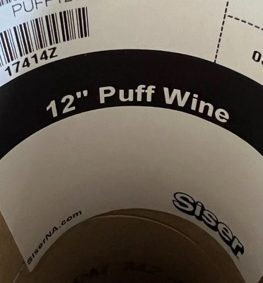 Siser Easy Puff 12" by 5 Yards Heat Transfer Vinyl For T-Shirts (Roll ...