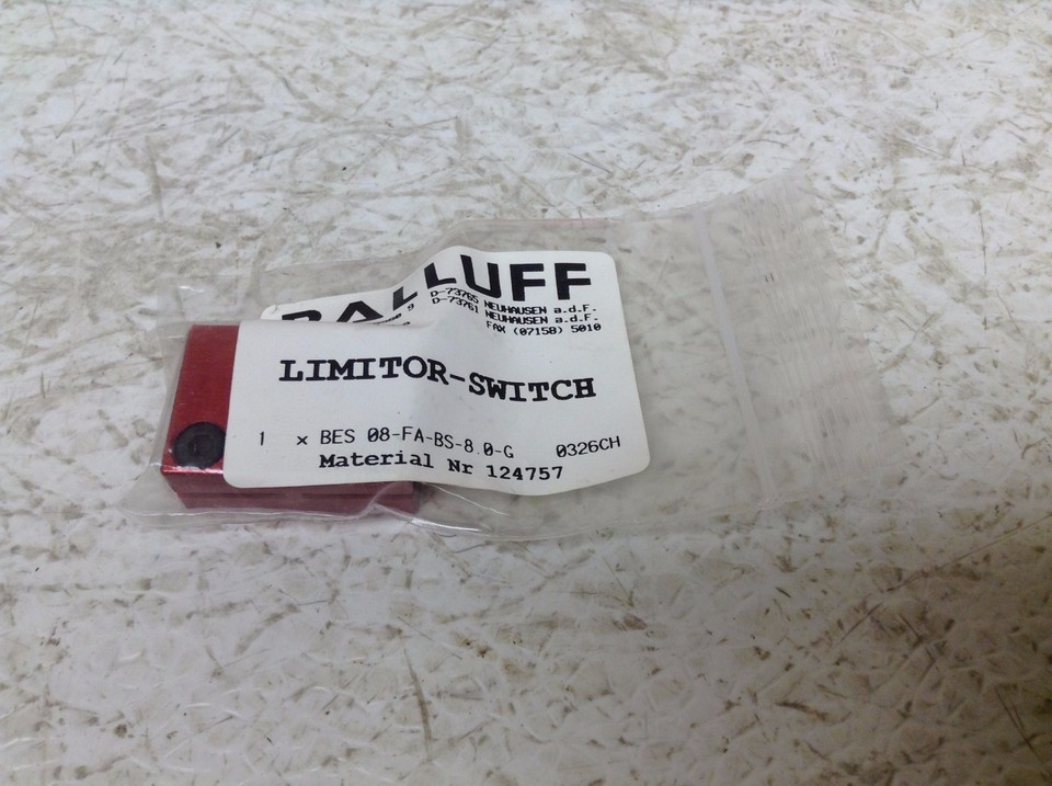 Balluff BES 08-FA-BS-8.0-G Limitor Swtich BES08-FA-BS-8.0-G New (TB) | eBay