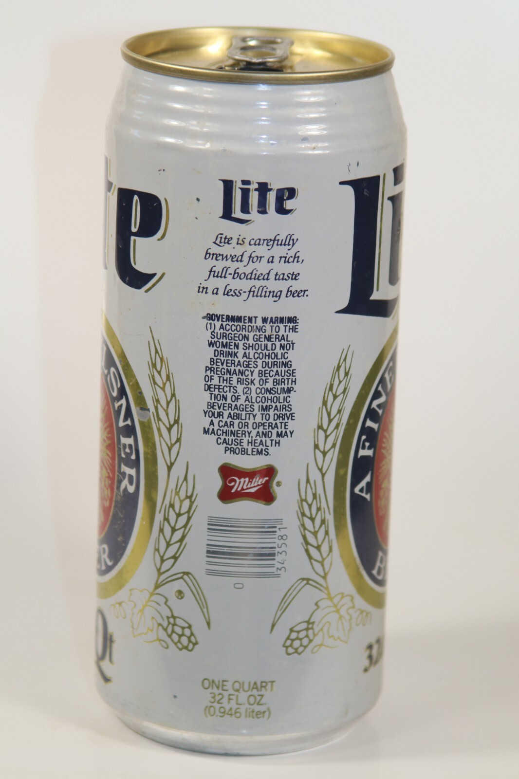 Miller Lite Beer Can - 32oz | eBay