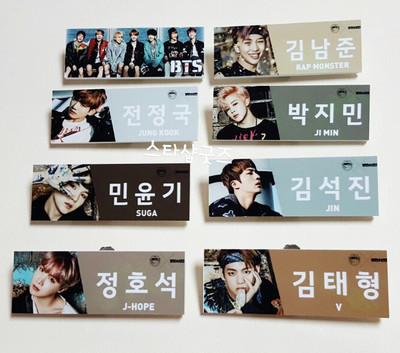 BTS Bangtan Photo Nameplate Unique Korea MD Goods Korean Name | eBay