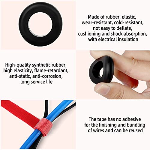 288Pcs Rubber Grommet Kit O Washer Eyelet Gasket Plugs Wire Protection ...
